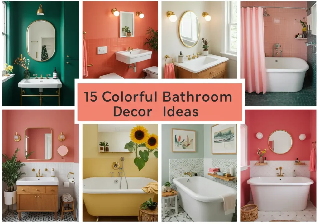 15 Colorful Bathroom Decor Ideas for Small Spaces