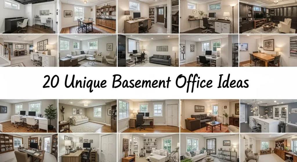 20 Unique Basement Office Ideas That Will Make You Love Working From Home