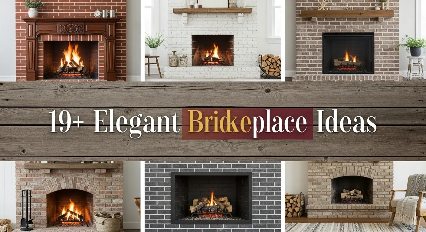 19+ Elegant Brick Fireplace Ideas for a Sophisticated Look