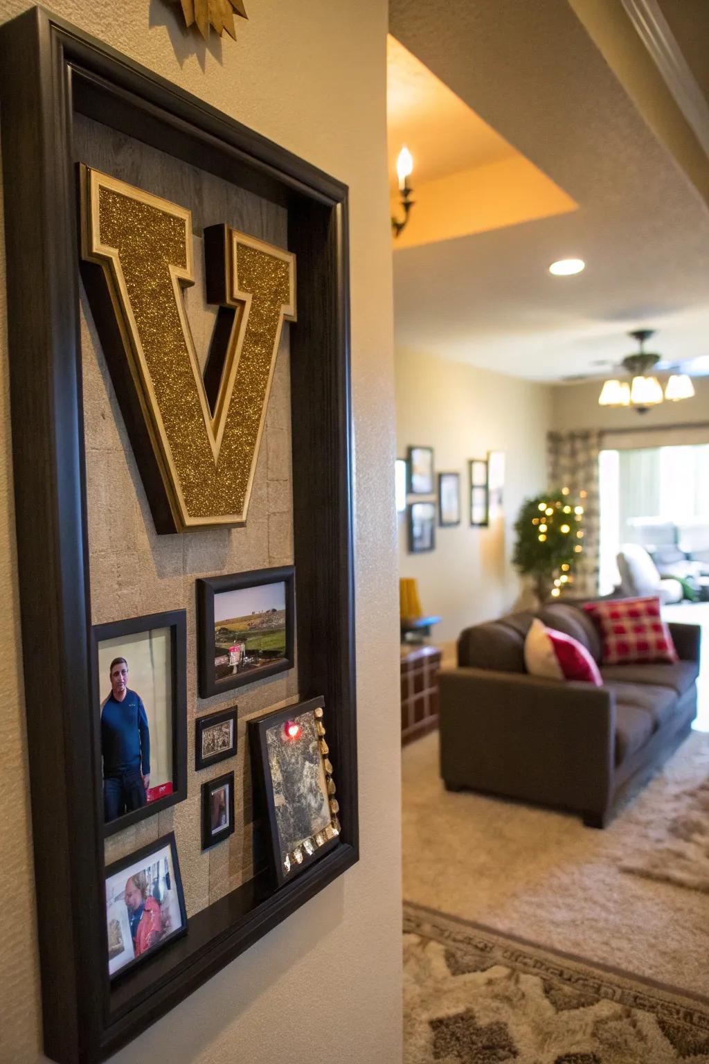 17+ Varsity Letter Shadow Box Ideas to Preserve Your Athletic Memories ...