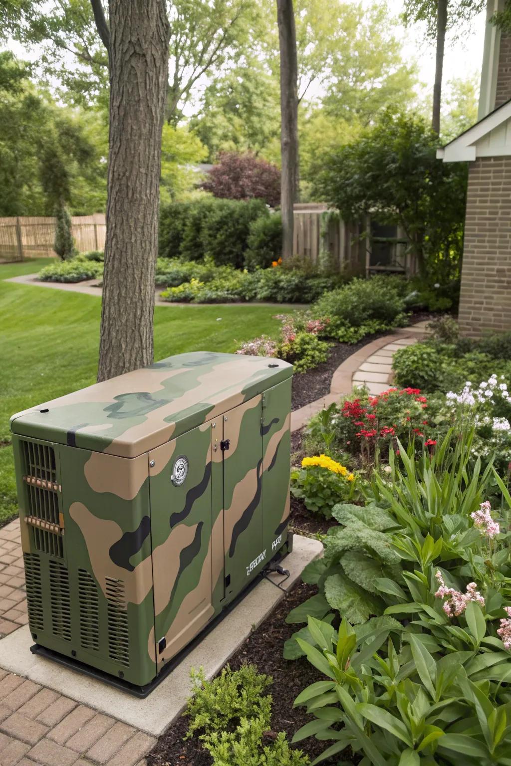 21+ Stylish Generator Hiding Ideas for a Neat Backyard
