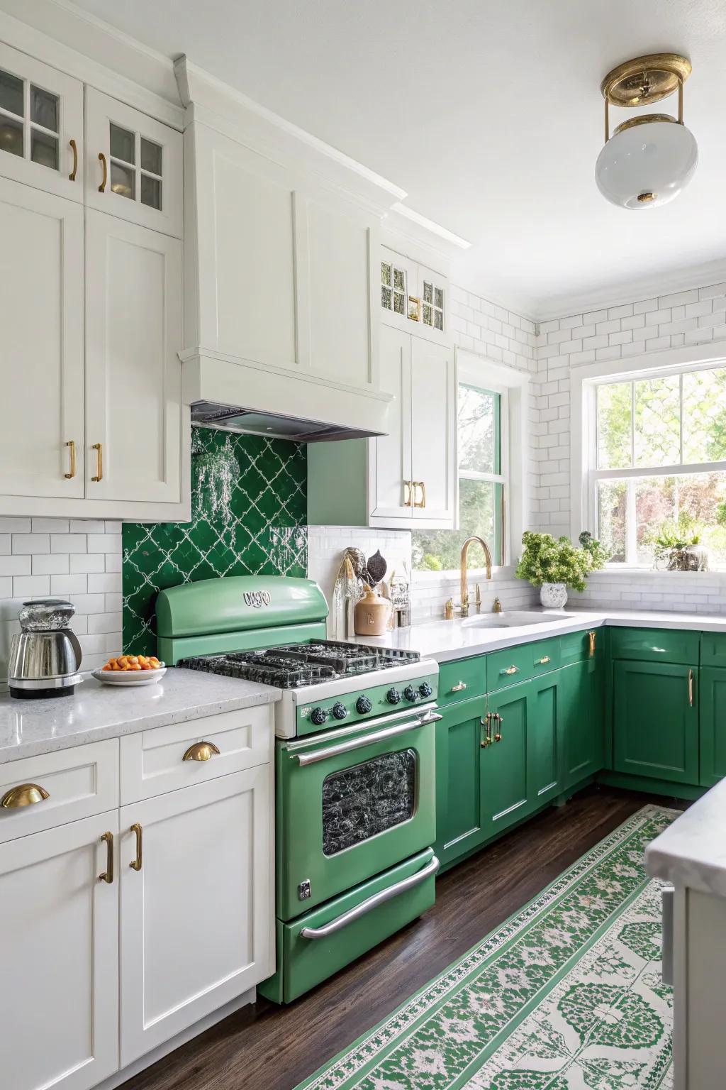 20+ Emerald Green Kitchen Design Ideas to Brighten Your Space