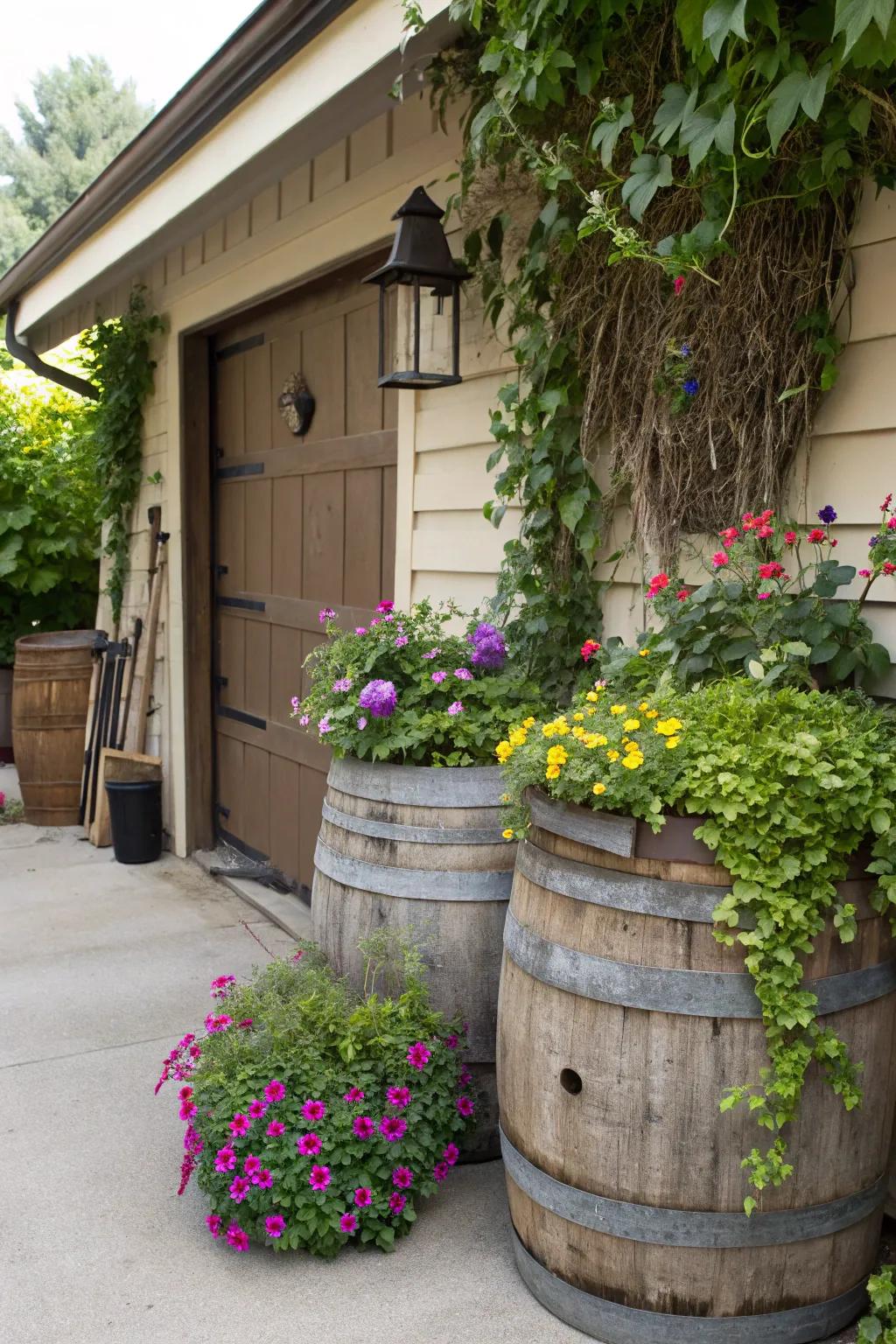 14+ Potted Plants in Front of Garage Ideas That Boost Your Home's Curb ...