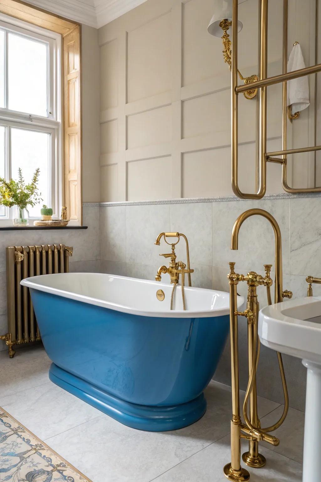 14+ Brilliant Blue Bathtub Design Ideas That’ll Make Your Bathroom ...
