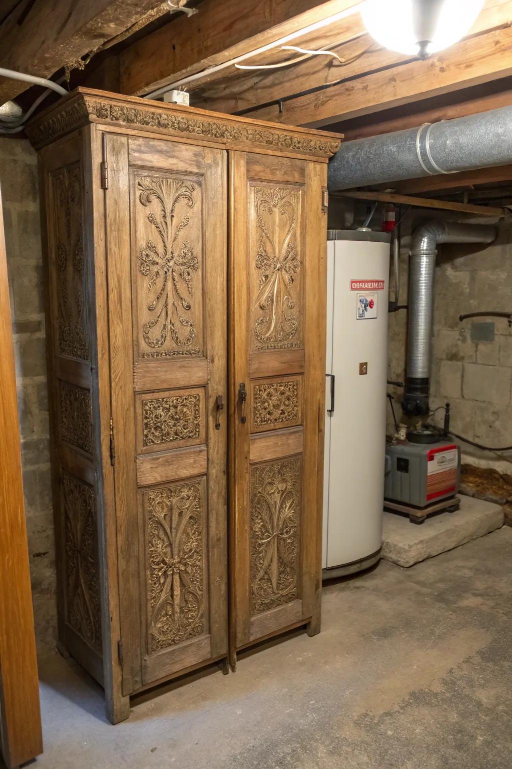 18+ Stylish Ideas to Hide Your Furnace and Water Heater - Elite ...