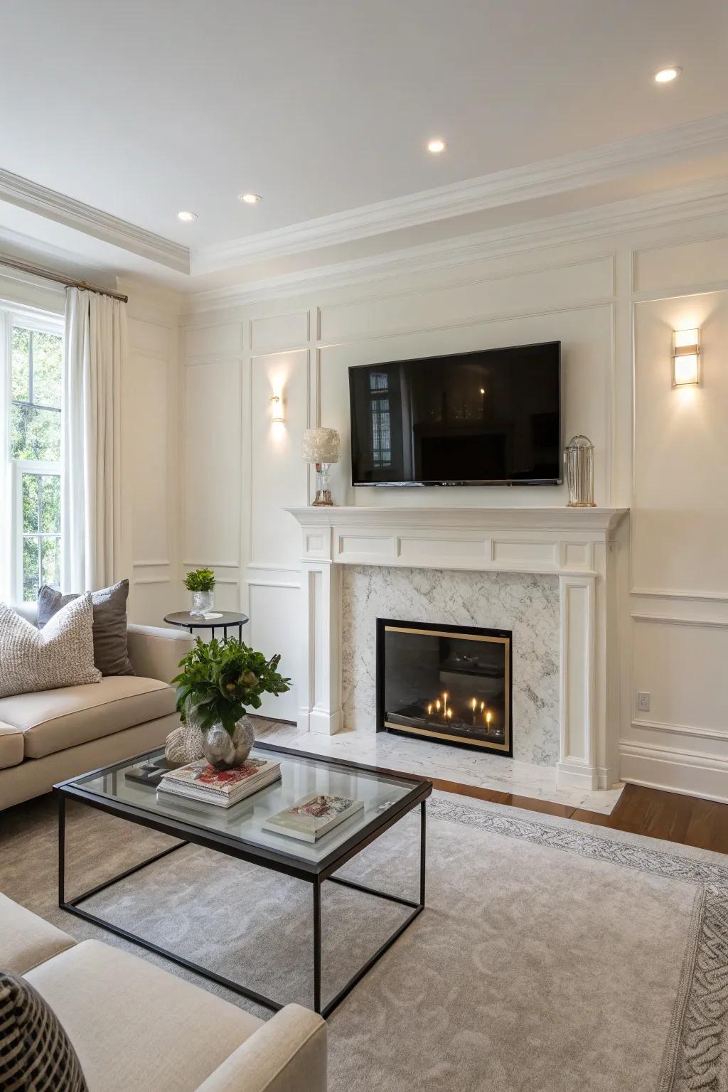 16+ Stylish Living Room TV Over Fireplace Ideas for Perfect Balance