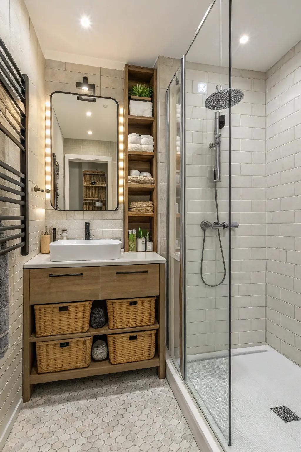 24+ Stylish Walk-In Shower Ideas for Small Bathrooms
