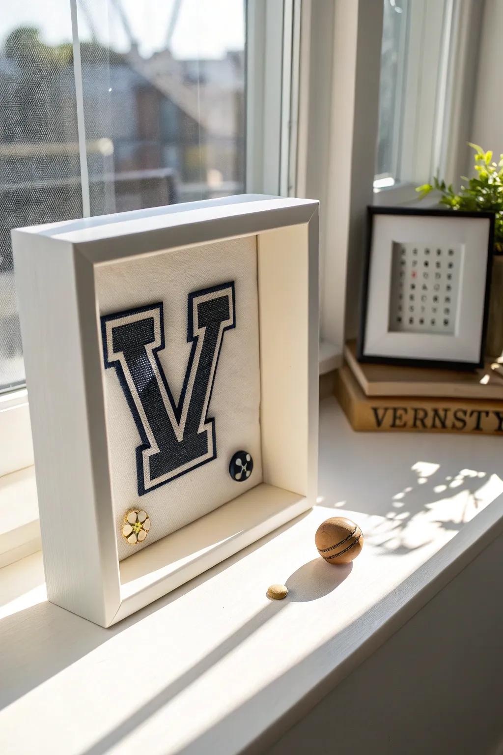 17+ Varsity Letter Shadow Box Ideas to Preserve Your Athletic Memories ...