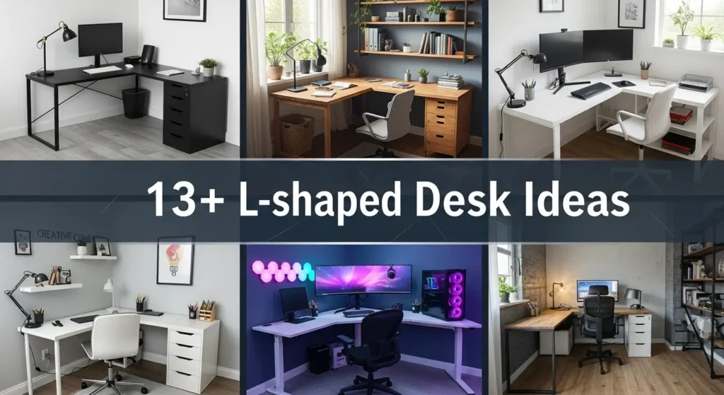 13+ L-shaped Desk Ideas for Creative Studios and Art Spaces