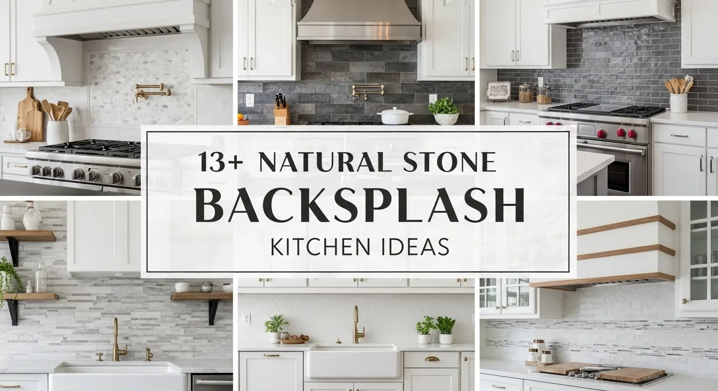 13+ Natural Stone Backsplash Kitchen Ideas for High-End Homes