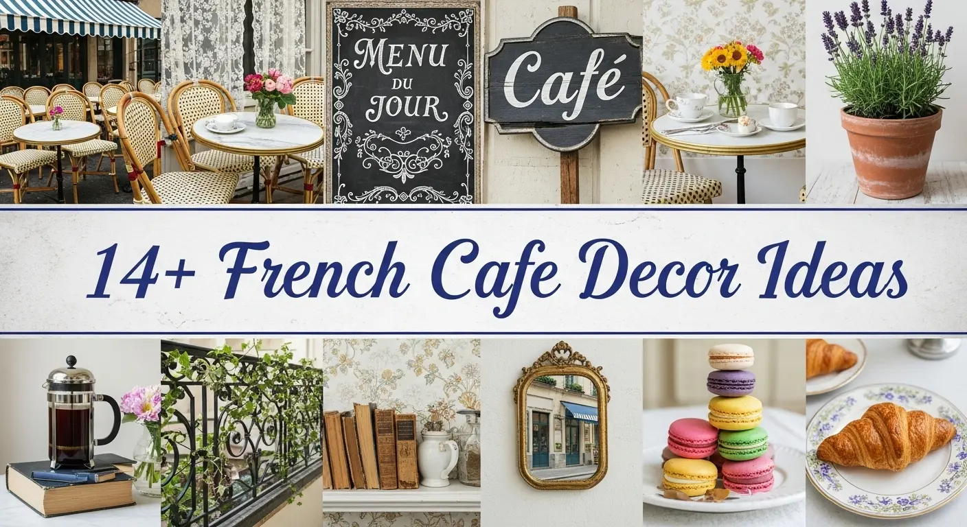 14+ French Cafe Decor Ideas to Transform Your Space into a Parisian Bistro