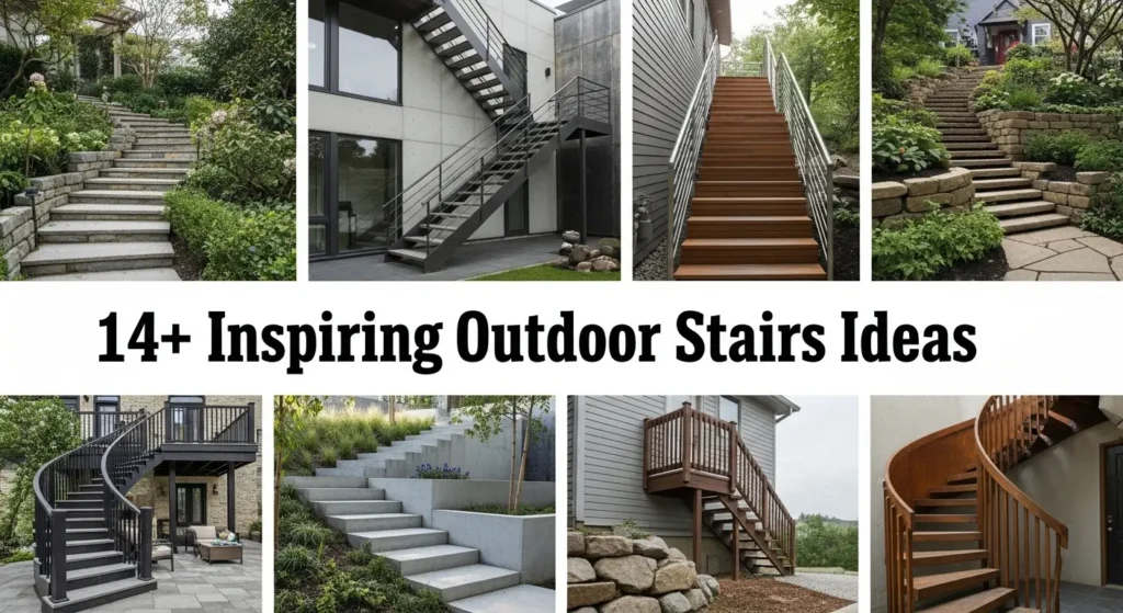 14+ Inspiring Outdoor Stairs Ideas to Transform Your Landscape