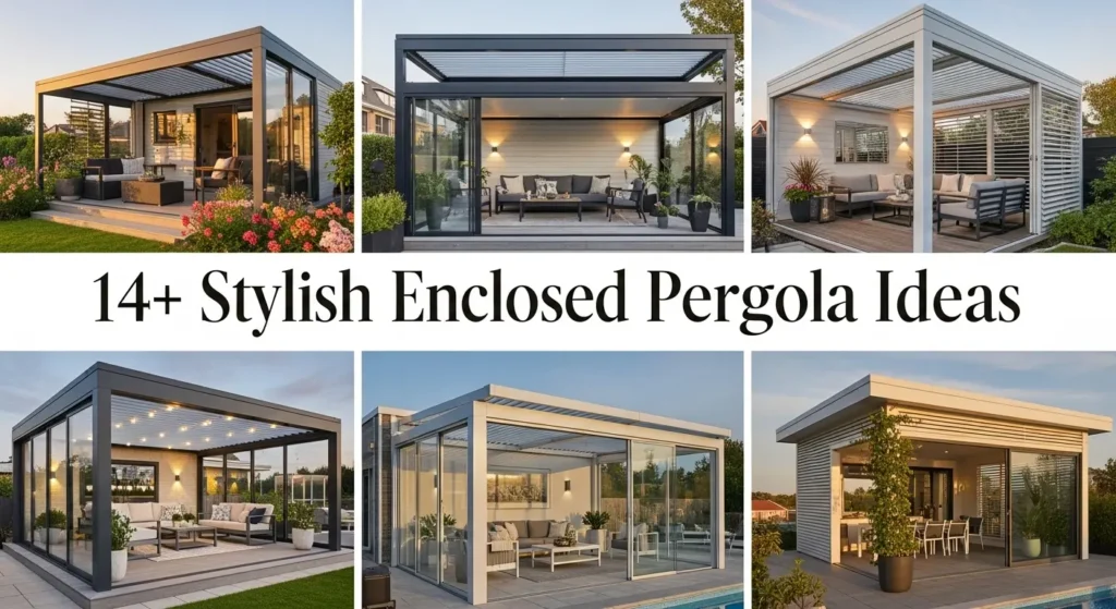 14+ Stylish Enclosed Pergola Ideas Create Your Dream Outdoor Room