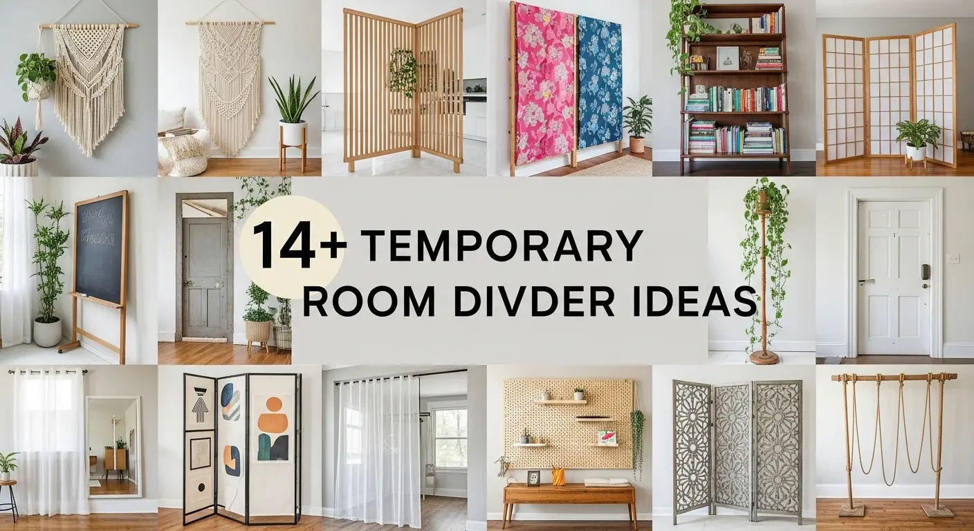 14+ Temporary Room Divider Ideas to Transform Your Space Instantly