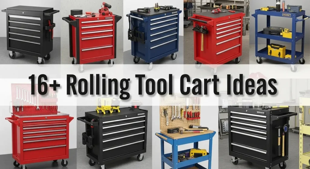 16+ Rolling Tool Cart Ideas to Transform Your Workshop Organization