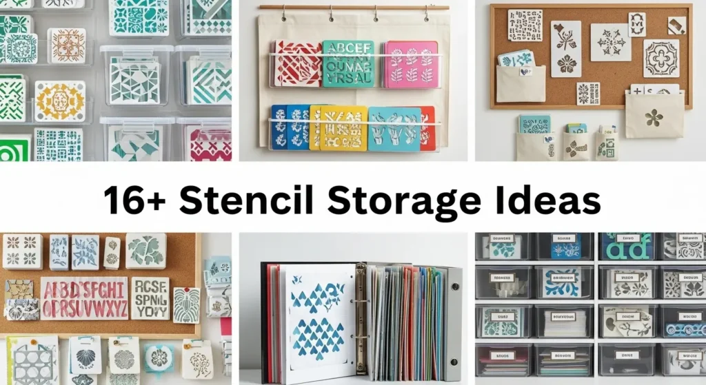 16+ Stencil Storage Ideas to Organize Your Craft Room
