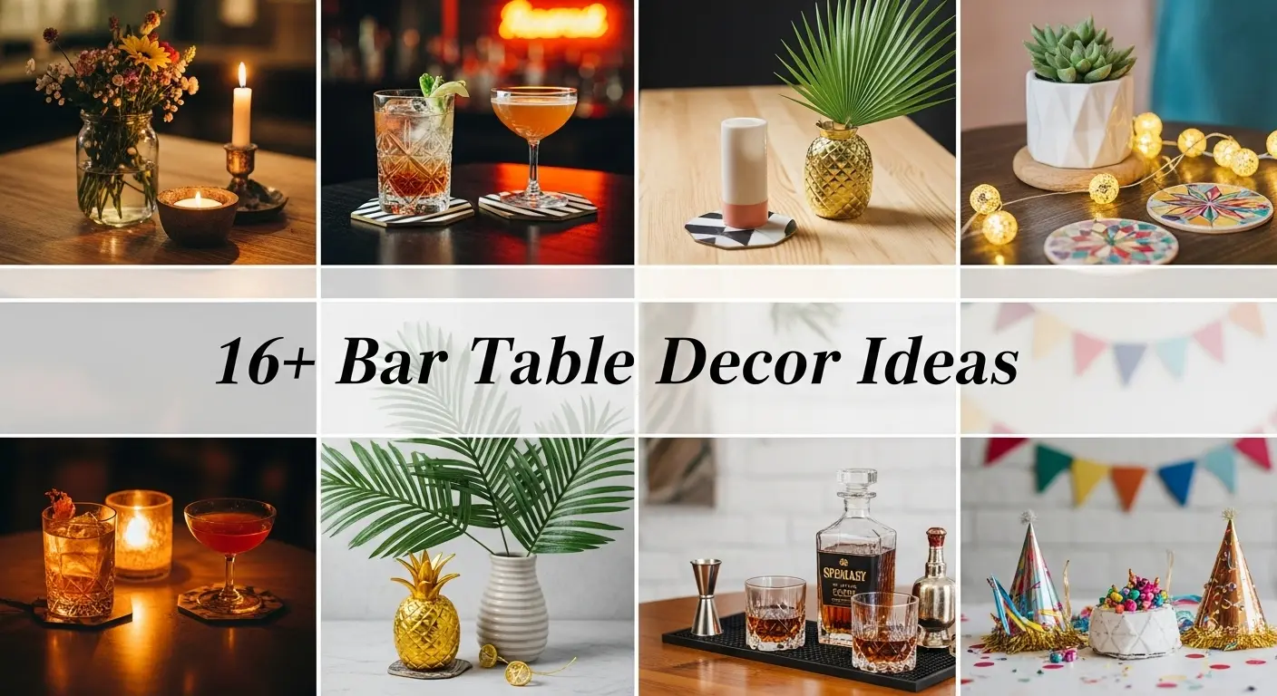16+ Bar Table Decor Ideas That Maximize Style