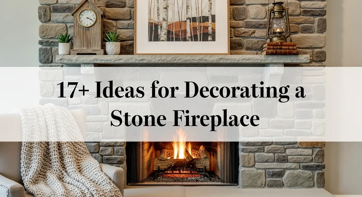 17+ Stone Fireplace Decorating Ideas for Winter Comfort