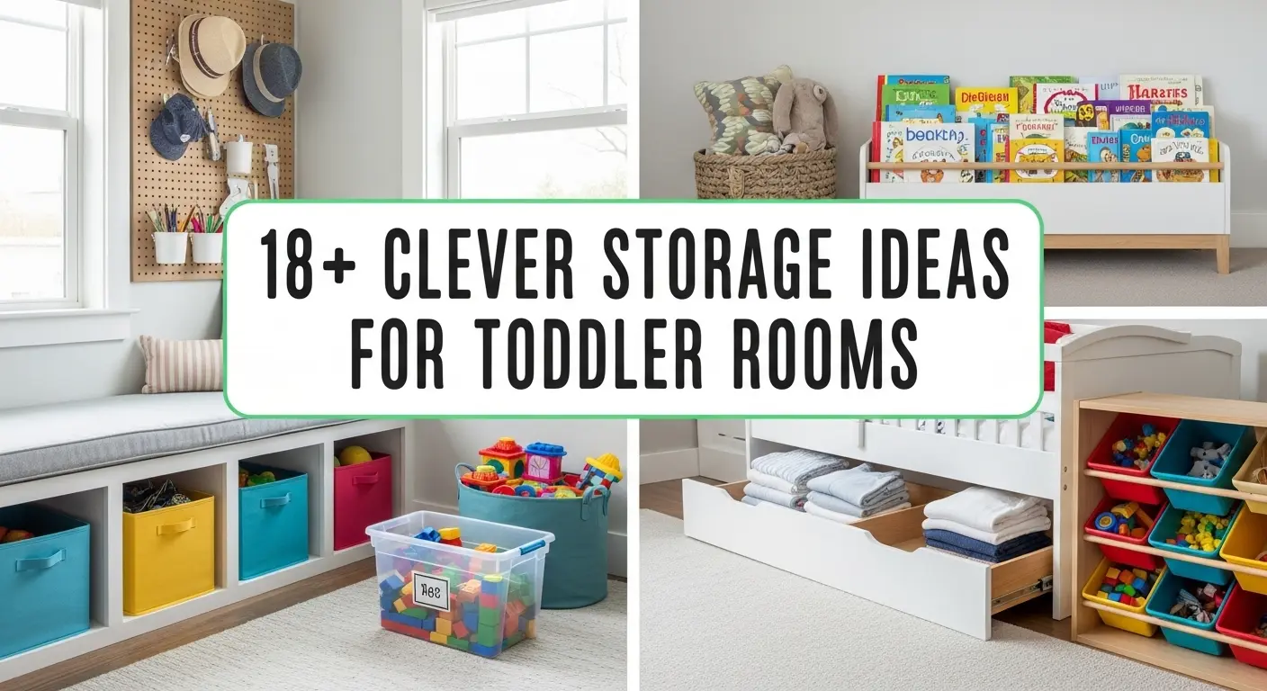 18+ Clever Storage Ideas to Create the Perfect Montessori Toddler Room