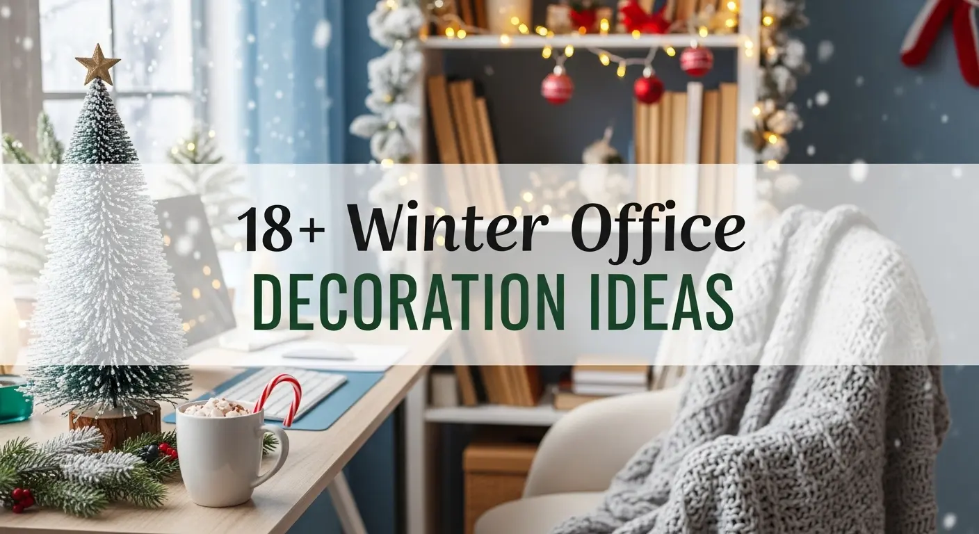 18+ Winter Office Decoration Ideas That Create Hygge Vibes