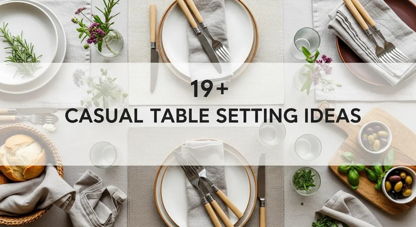 19+ Casual Table Setting Ideas for Everyday Dining