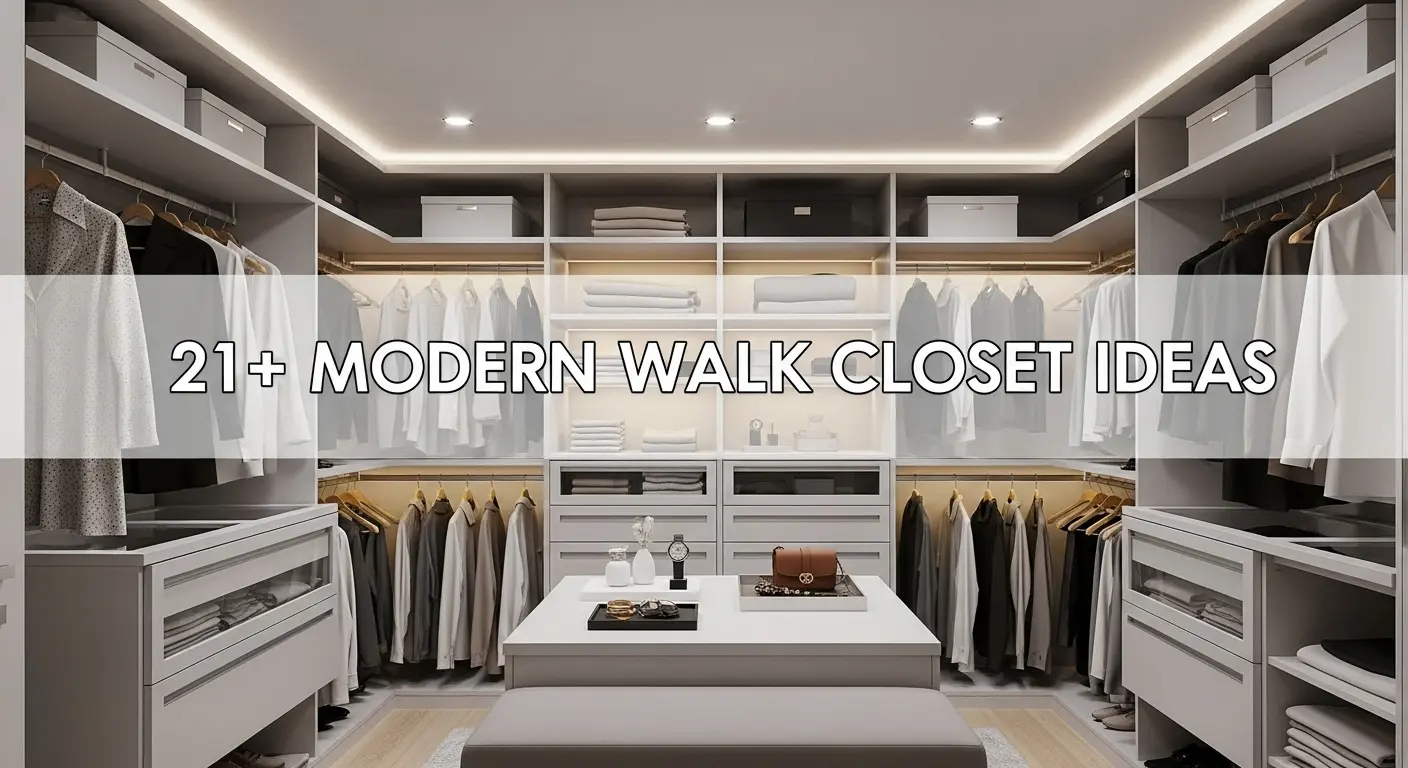 21+ Modern Walk-In Closet Ideas That Double as Dressing Rooms