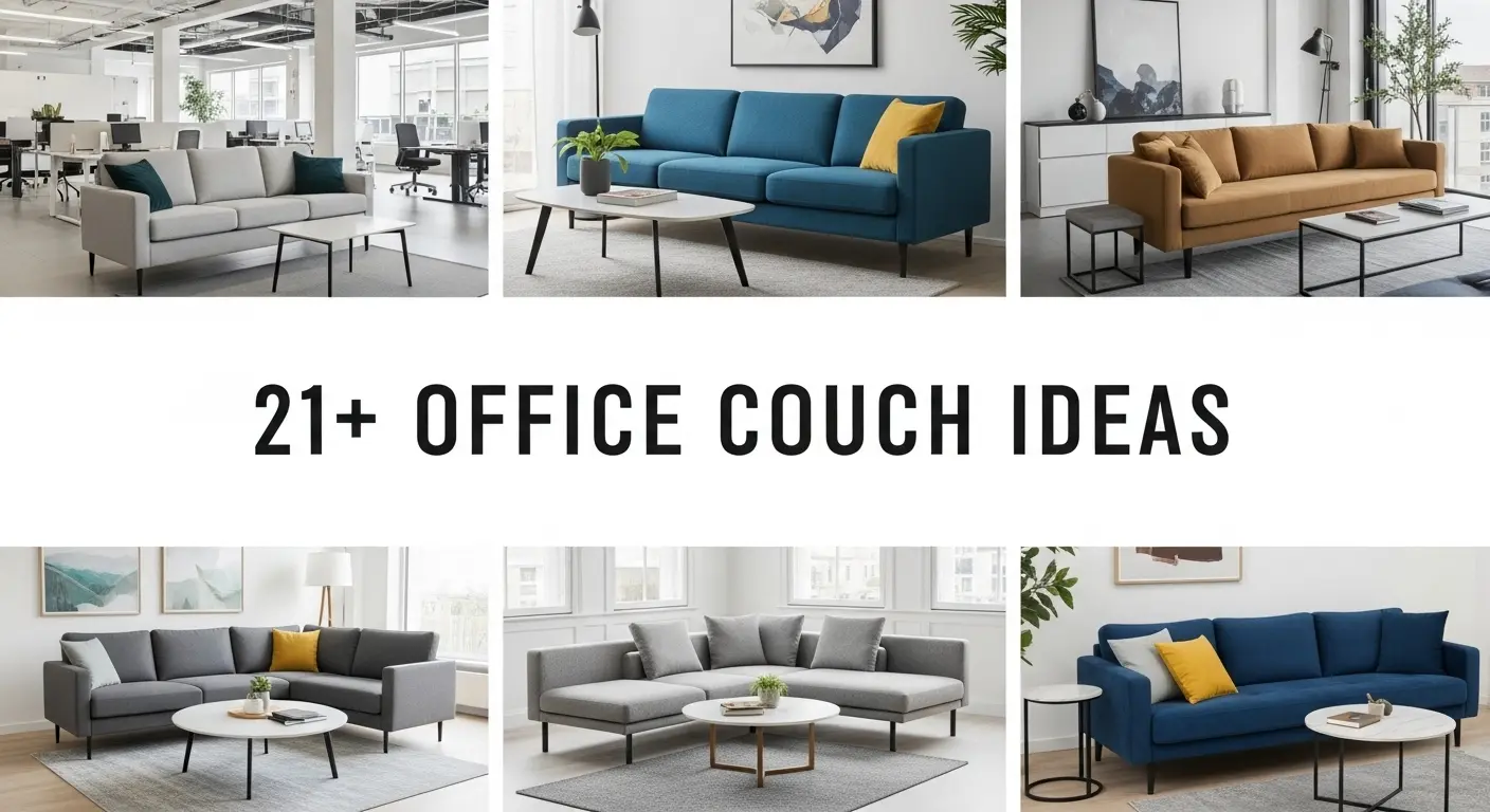 21+ Office Couch Ideas to Create Professional Comfort in Your Workspace