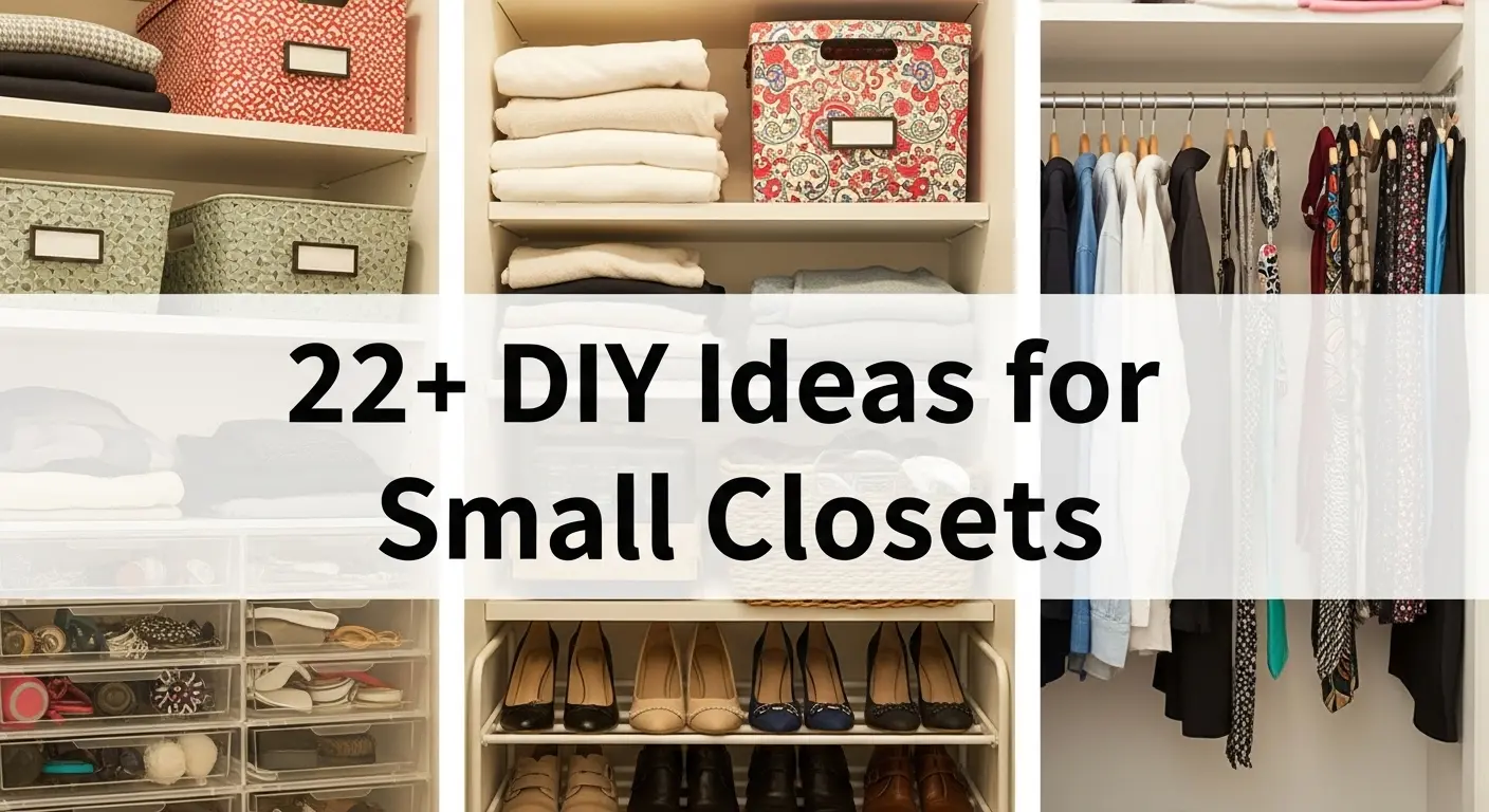 22+ DIY Ideas for Small Closets From Chaos to Perfectly Organized