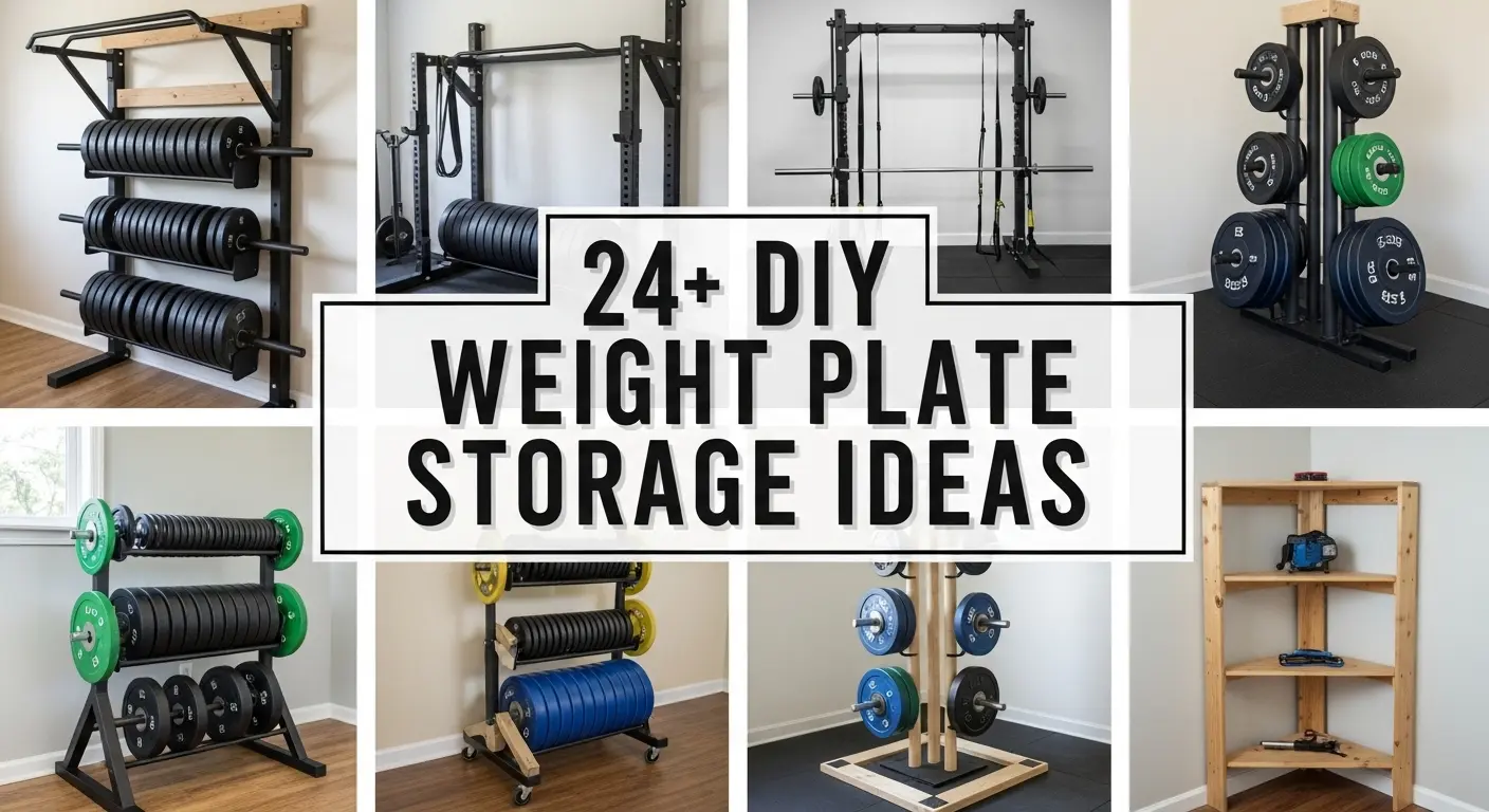 24+ DIY Weight Plate Storage Ideas to Organize Your Home Gym