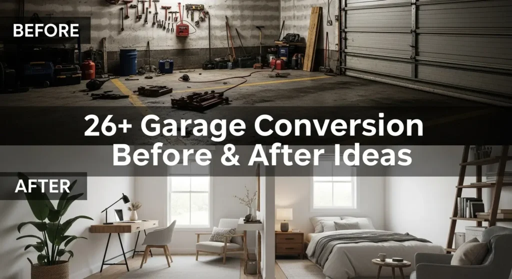 26+ Garage Conversion Before & After Ideas for Extra Living Space