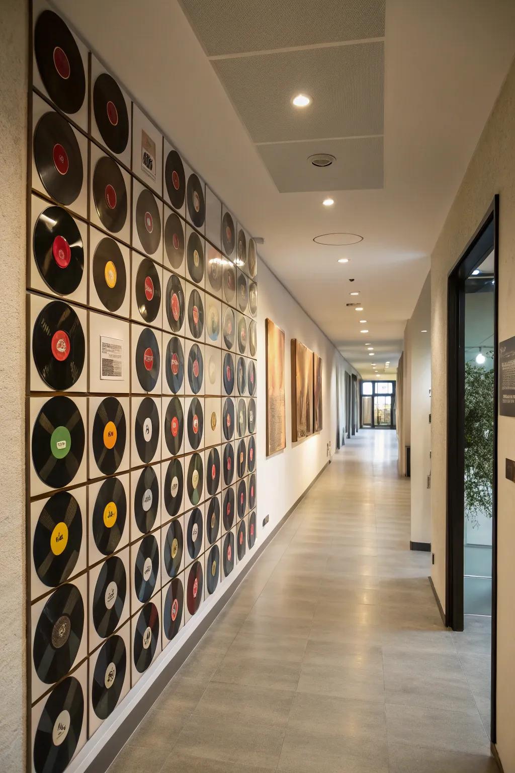 18+ Vinyl Record Wall Art Ideas for Vintage Vibes
