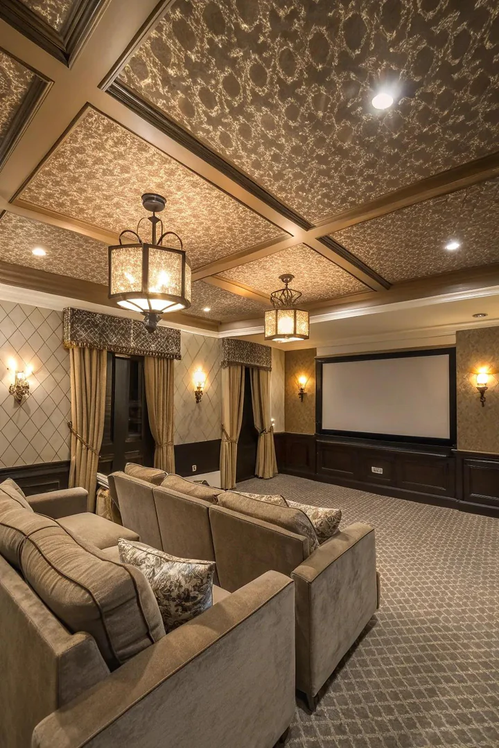 19+ Stylish Home Theater Ceiling Ideas That Create Cinema Magic