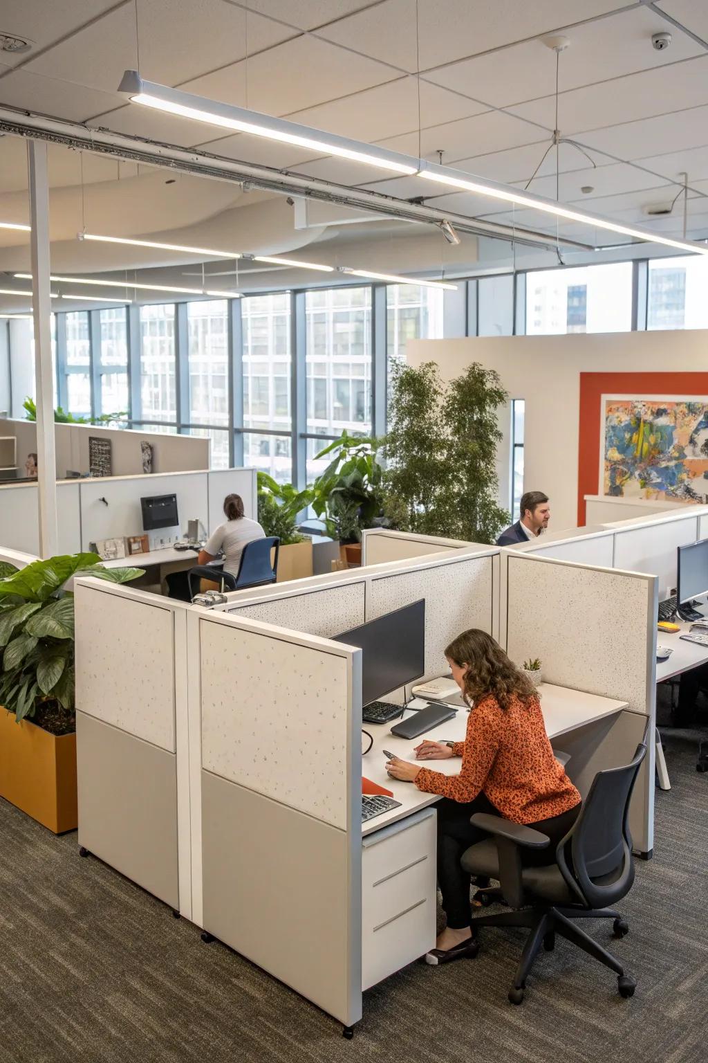 16+ Office Cubicle Layout Ideas That Boost Team Collaboration