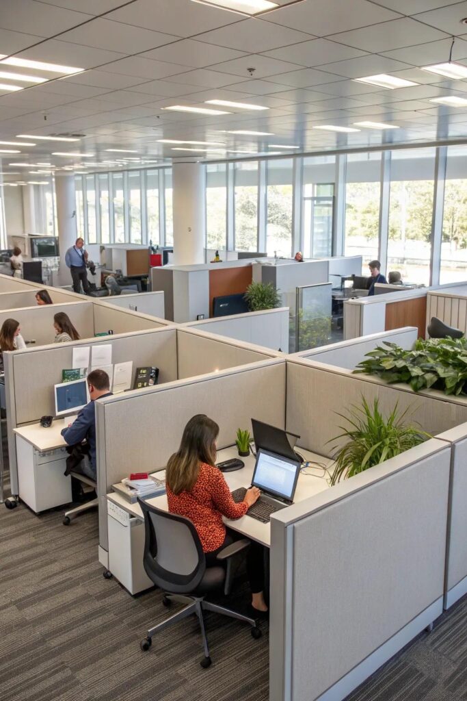16+ Office Cubicle Layout Ideas That Boost Team Collaboration