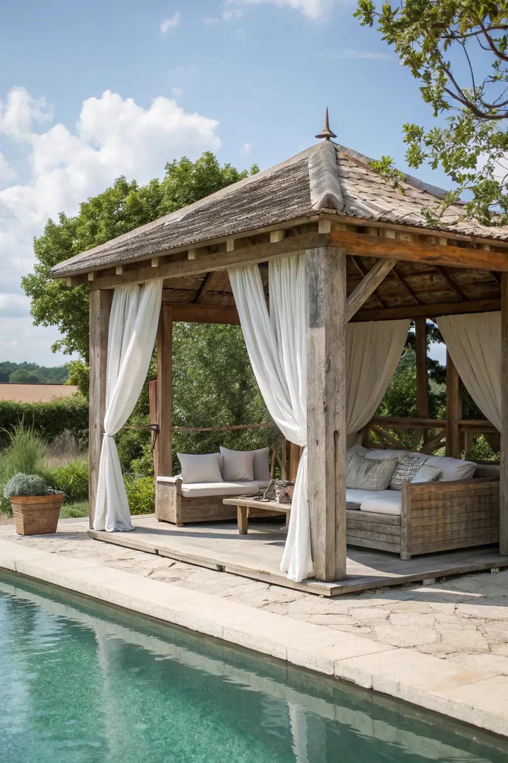 16+ DIY Pool Cabana Ideas Create Your Perfect Poolside Paradise