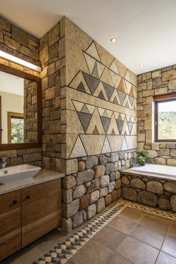 21+ Stacked Stone Bathroom Ideas From Rustic to Modern Luxury