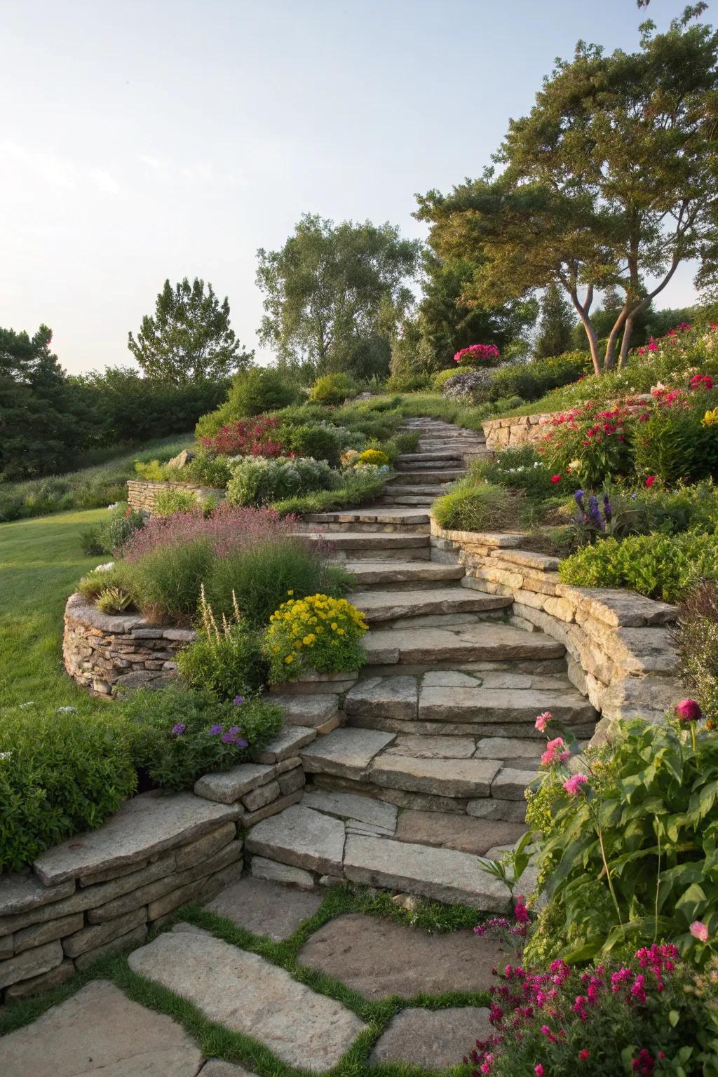 16+ Flagstone Edging Ideas to Define Your Garden Beds Beautifully