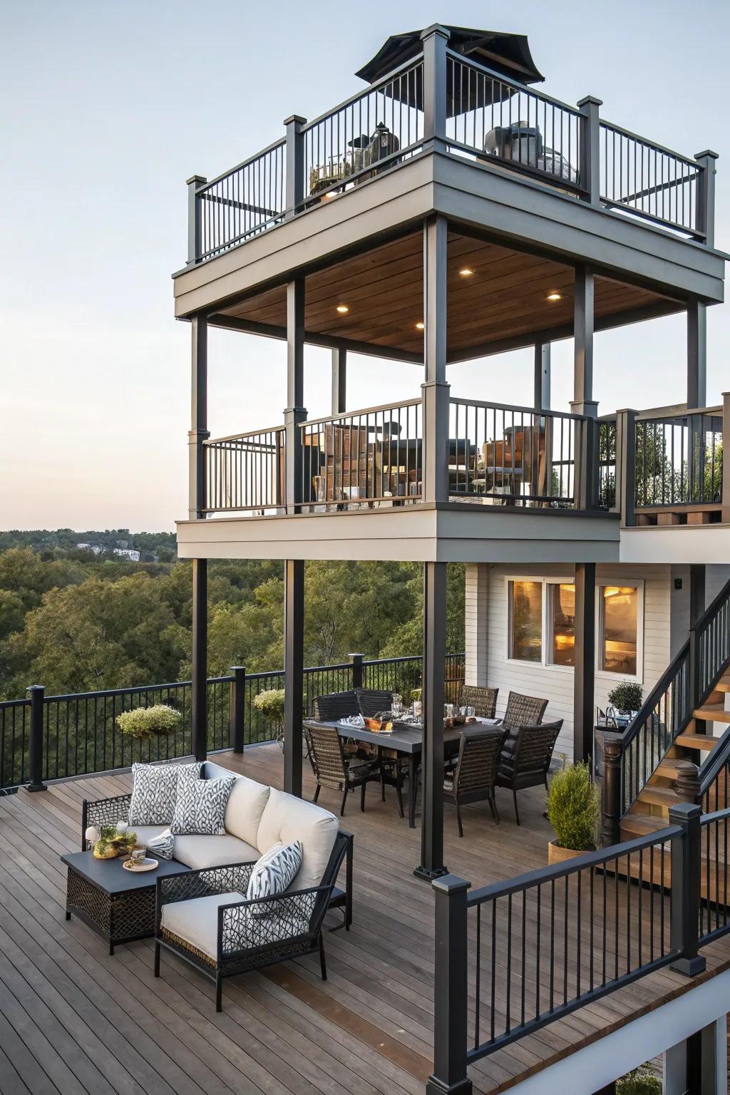 14+ Creative Ideas for Your High Deck Design That Maximize Views