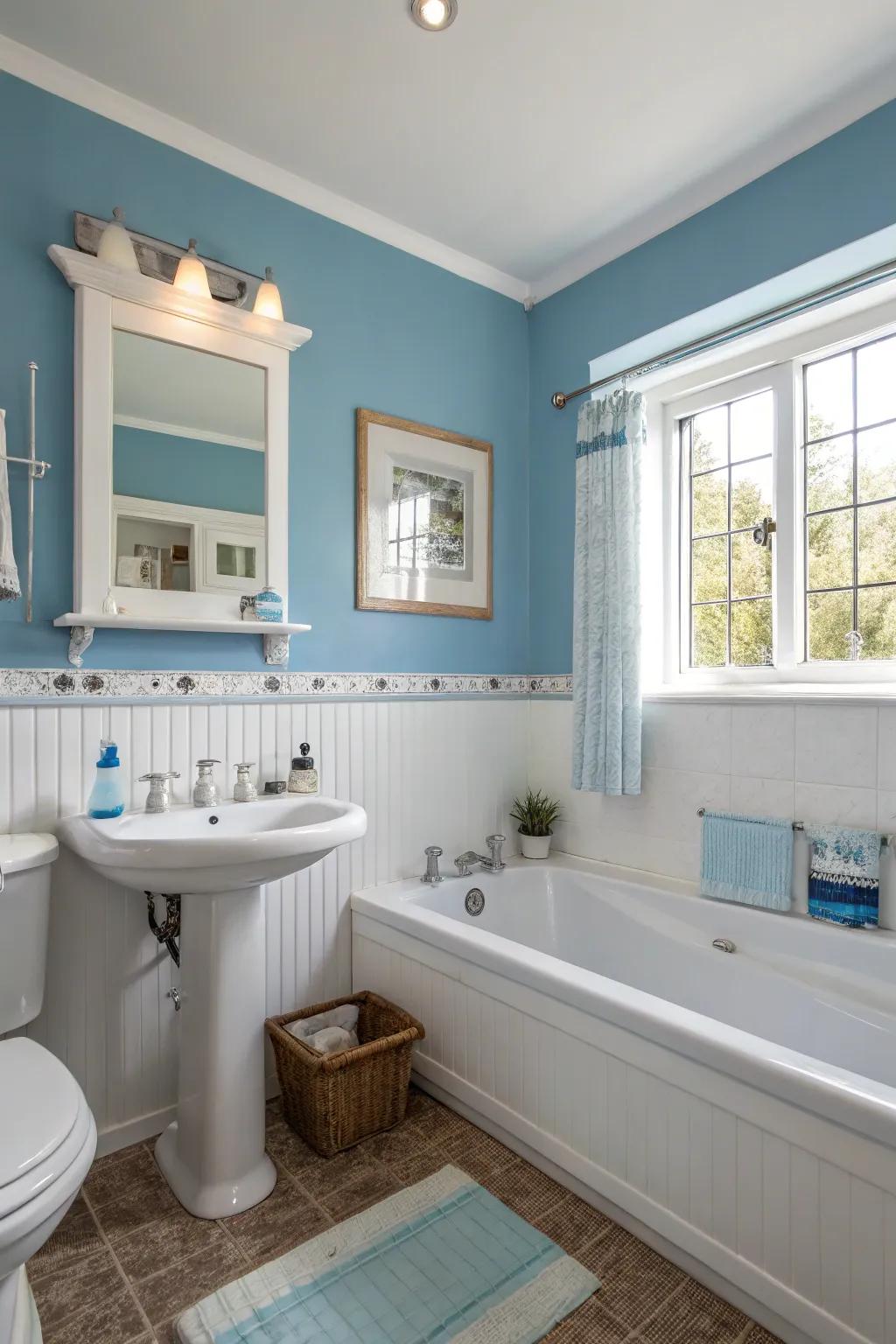 17+ Small Blue Bathroom Ideas for Contemporary Homes