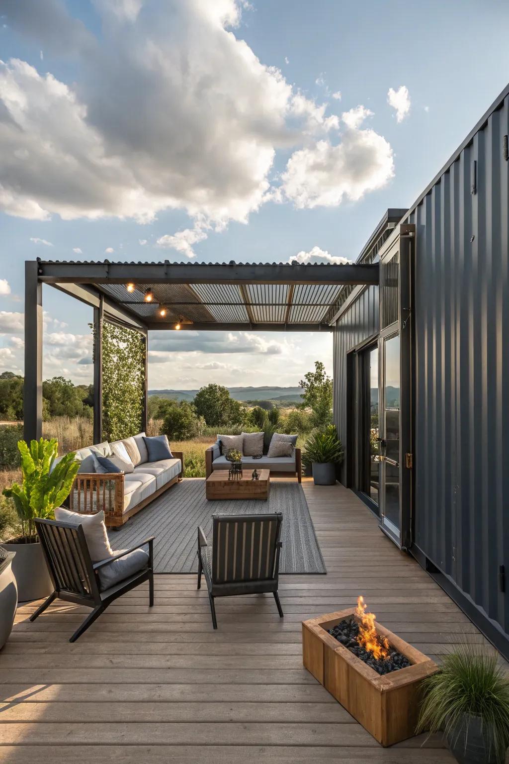 14+ Shipping Container Deck Ideas to Transform Your Outdoor Space