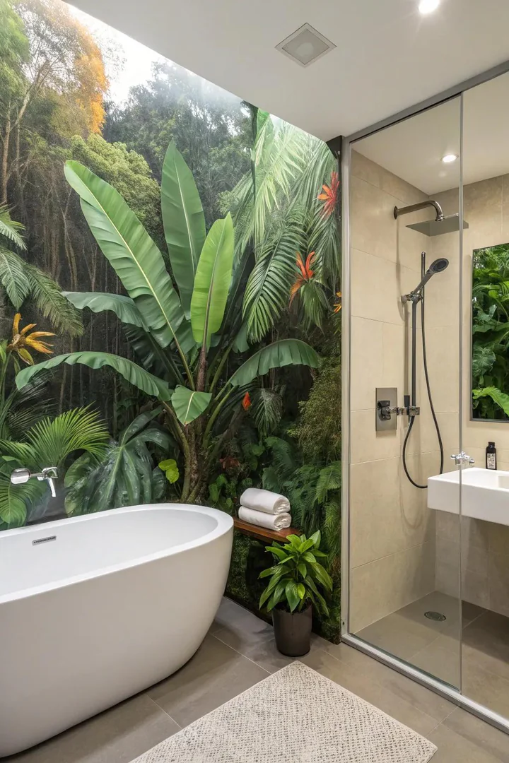 15+ Rainforest Bathroom Ideas to Transform Your Space into a Tropical Oasis