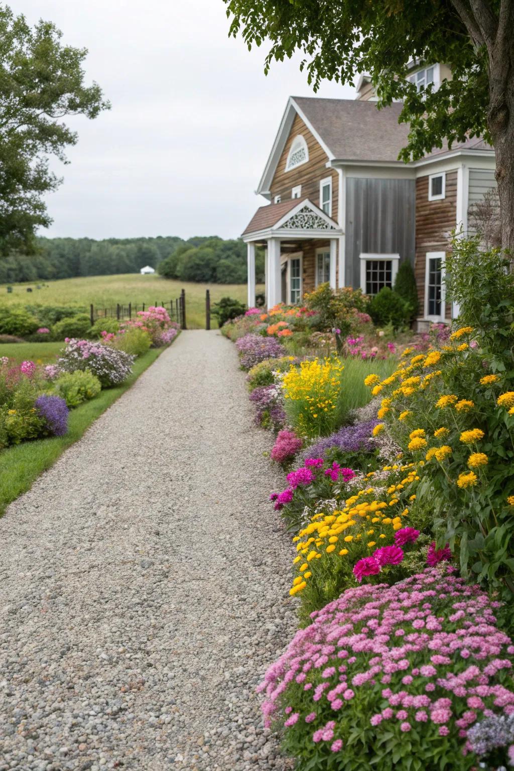 16+ Farmhouse Walkway Ideas to Transform Your Front Yard