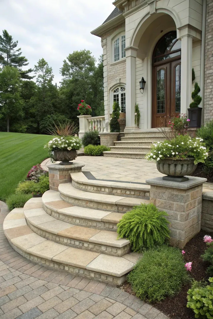 13+ Front Door Paver Steps Ideas to Transform Your Home's Entrance