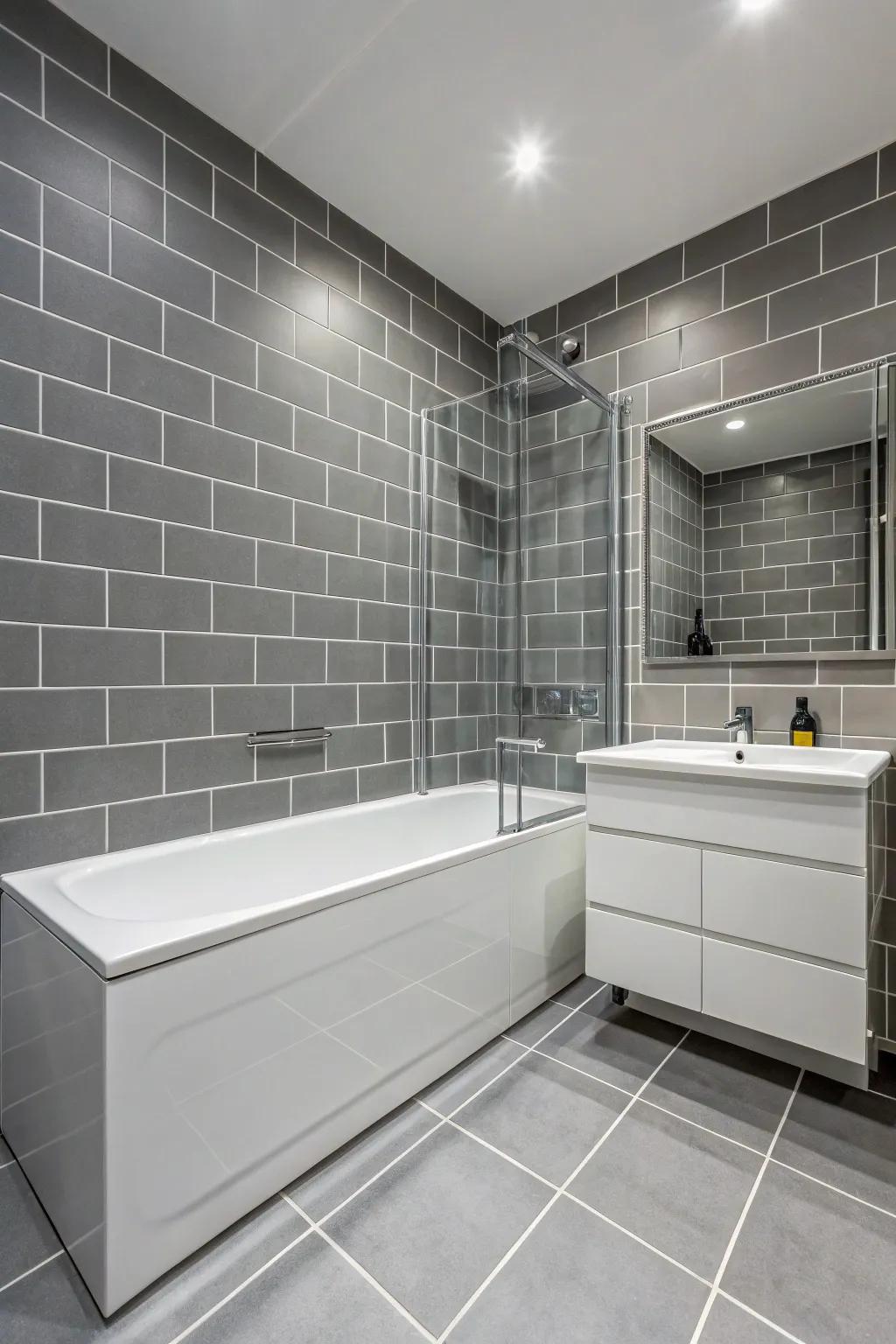 14+ Gray Bathroom Tile Ideas That Create Stunning Modern Spaces