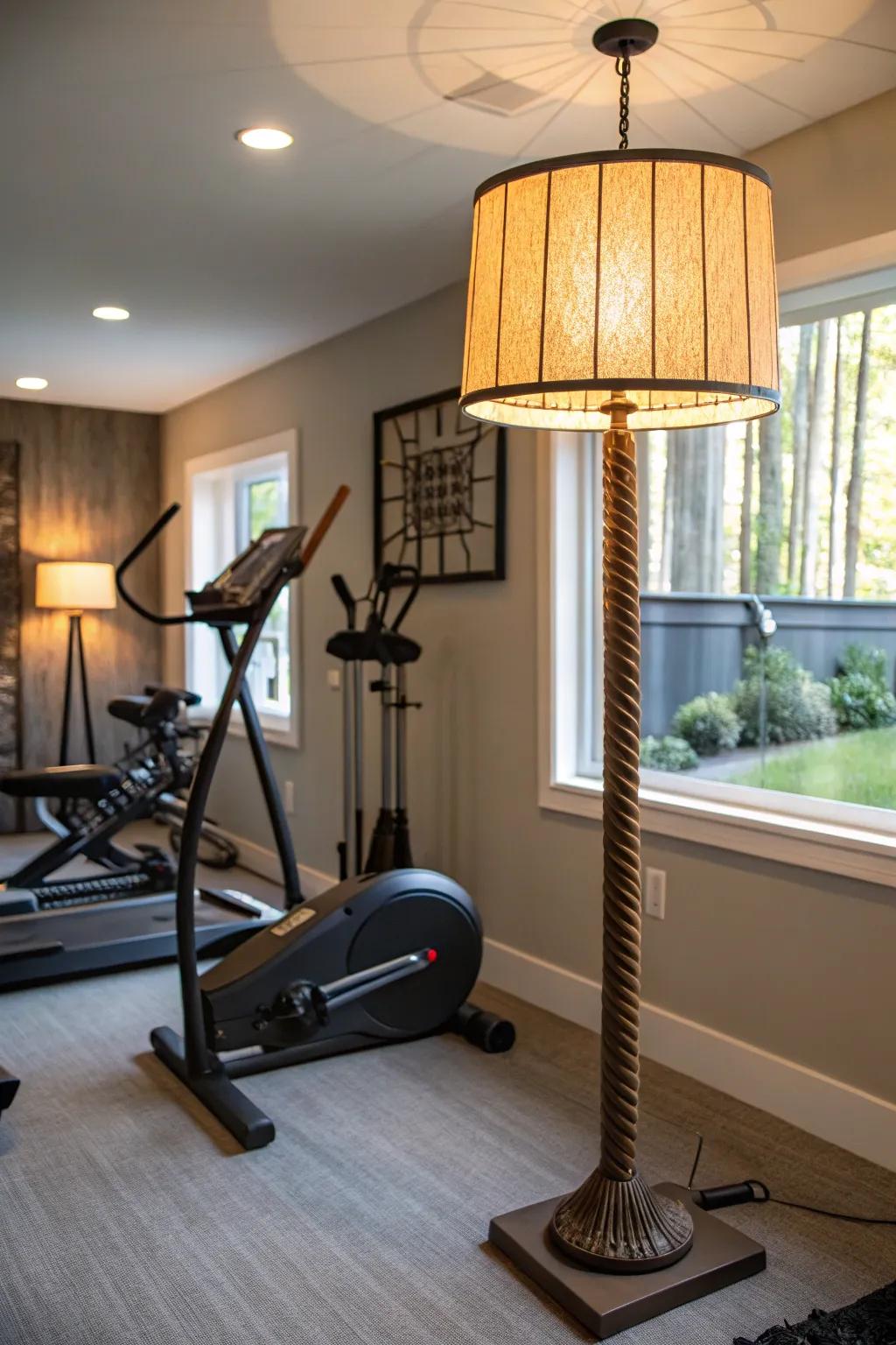 17+ Creative Home Gym Lighting Ideas That Double as Decor