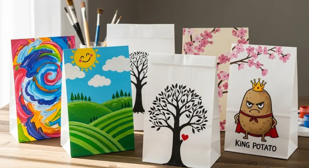16+ Creative Paper Bag Painting Ideas to Upcycle and Decorate