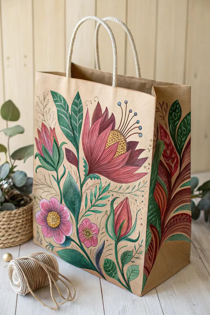 16+ Creative Paper Bag Painting Ideas to Upcycle and Decorate
