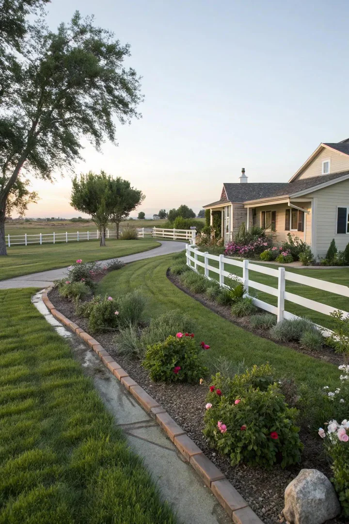19+ Classic Ranch Style Front Yard Landscaping Ideas with Modern Flair